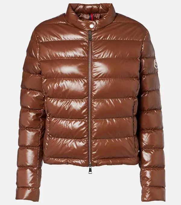 Moncler Papillon Down Jacket - Brown
