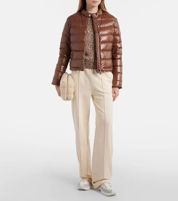 Moncler Papillon Down Jacket - Brown