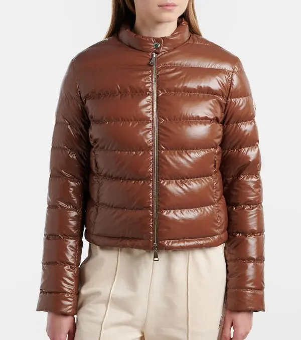 Moncler Papillon Down Jacket - Brown