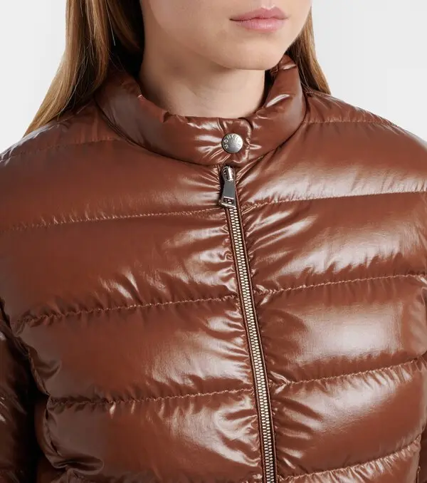 Moncler Papillon Down Jacket - Brown