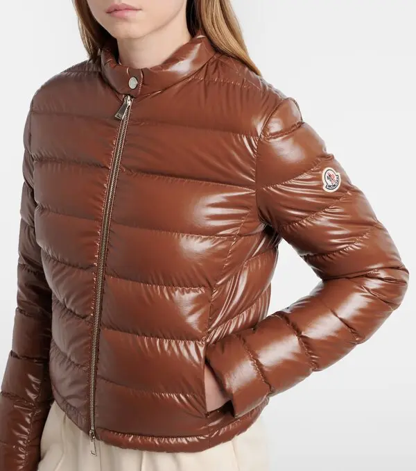 Moncler Papillon Down Jacket - Brown
