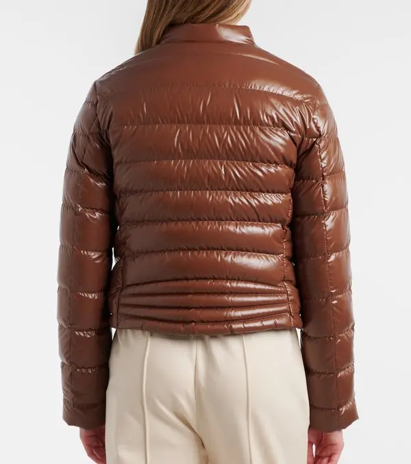 Moncler Papillon Down Jacket - Brown
