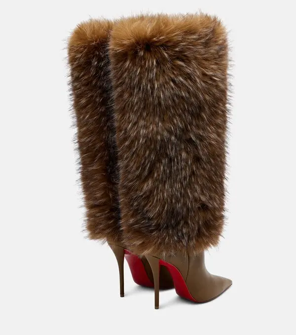 CHRISTIAN LOUBOUTIN Yangzee 100 Boots - Metallic
