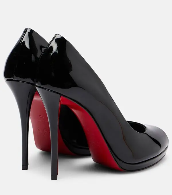 CHRISTIAN LOUBOUTIN Lady Z Peep-toe Pumps - Black