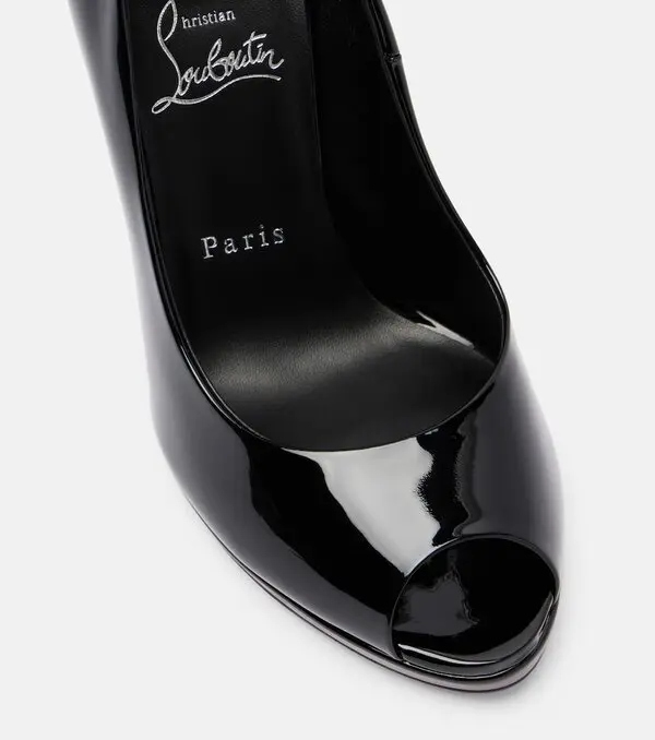 CHRISTIAN LOUBOUTIN Lady Z Peep-toe Pumps - Black