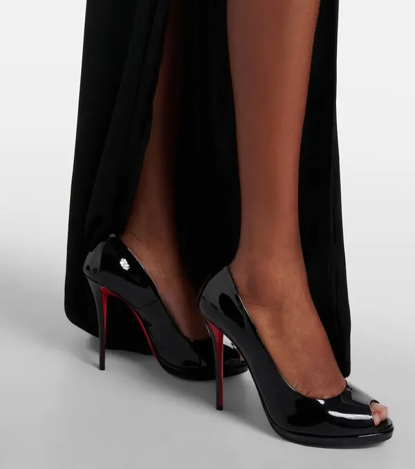 CHRISTIAN LOUBOUTIN Lady Z Peep-toe Pumps - Black