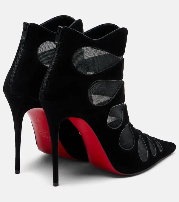 CHRISTIAN LOUBOUTIN Circus Max 100 Suede Ankle Boots