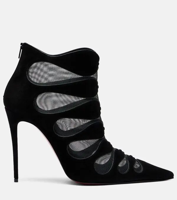 CHRISTIAN LOUBOUTIN Circus Max 100 Suede Ankle Boots