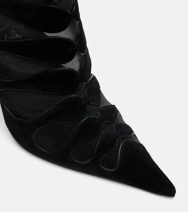 CHRISTIAN LOUBOUTIN Circus Max 100 Suede Ankle Boots