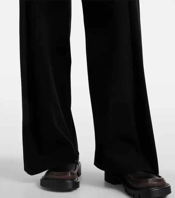 Loewe Belted Wide-leg Wool Pants