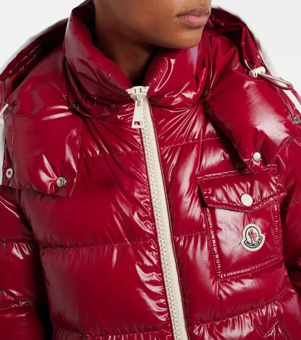 Moncler Andro Hooded Down Jacket - Burgundy