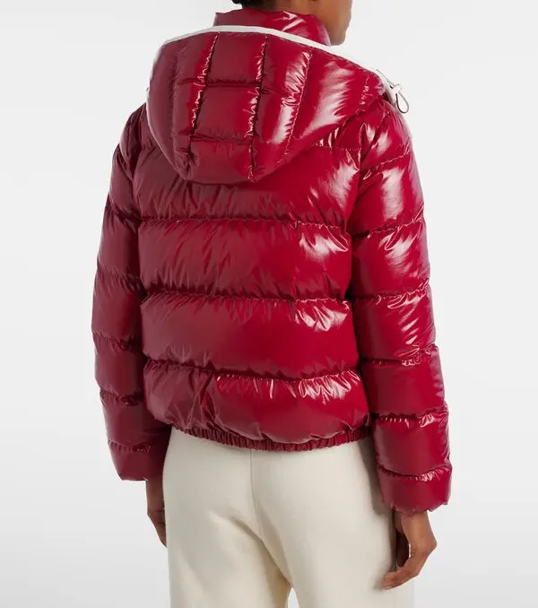 Moncler Andro Hooded Down Jacket - Burgundy