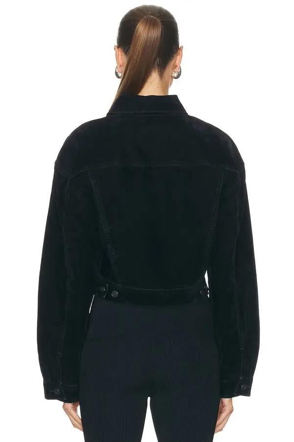 AGOLDE Radley Velvet Jacket - Ocean