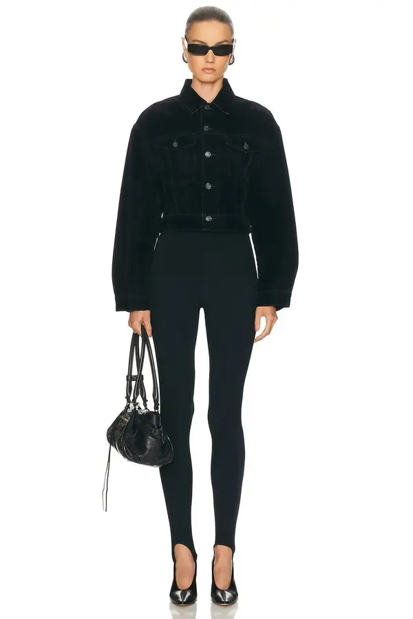 AGOLDE Radley Velvet Jacket - Ocean