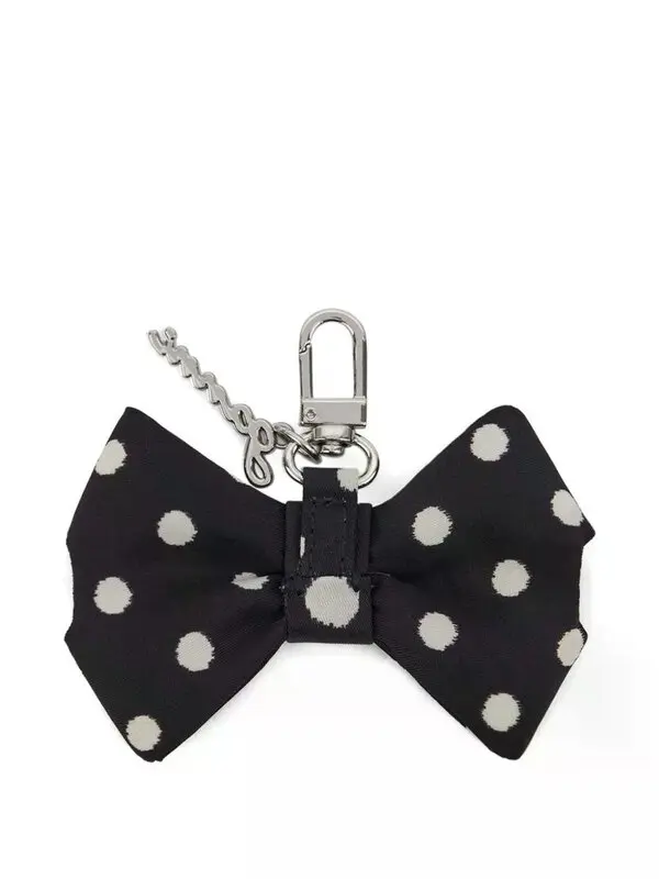 GANNI Polka Dot Bow Keyring