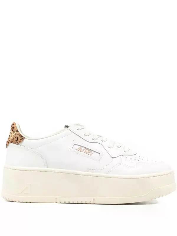 AUTRY Medalist Platform Leopard-panel Sneakers