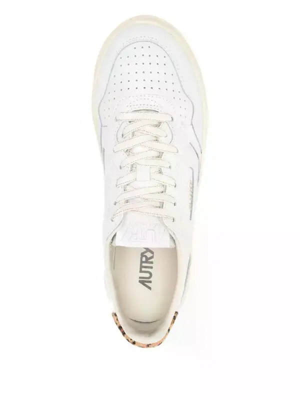AUTRY Medalist Platform Leopard-panel Sneakers
