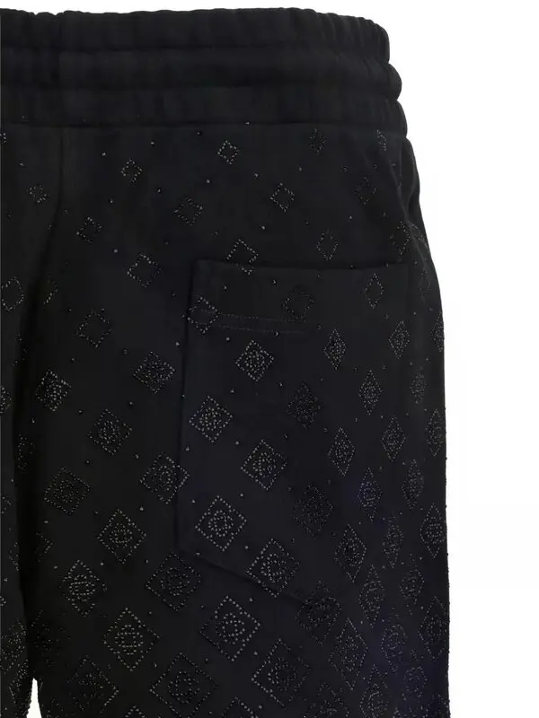 Casablanca Crystal Monogram Shorts