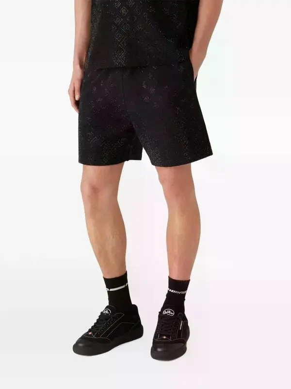 Casablanca Crystal Monogram Shorts