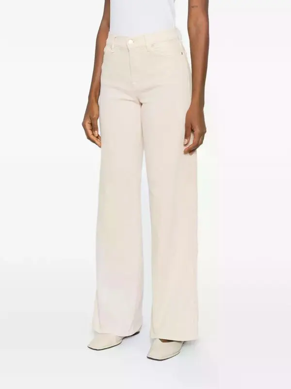 7 For All Mankind Wide-leg Jeans - Neutrals