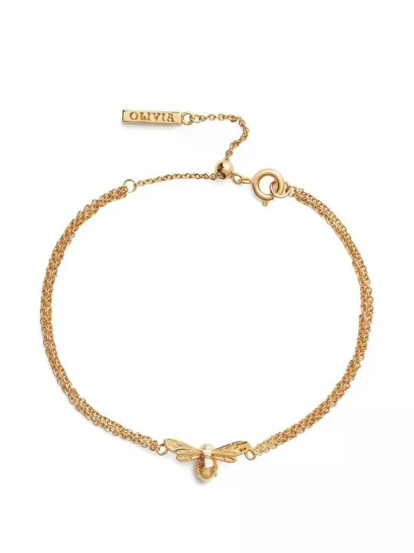 OLIVIA BURTON Lucky Bee Chain Bracelet - Gold