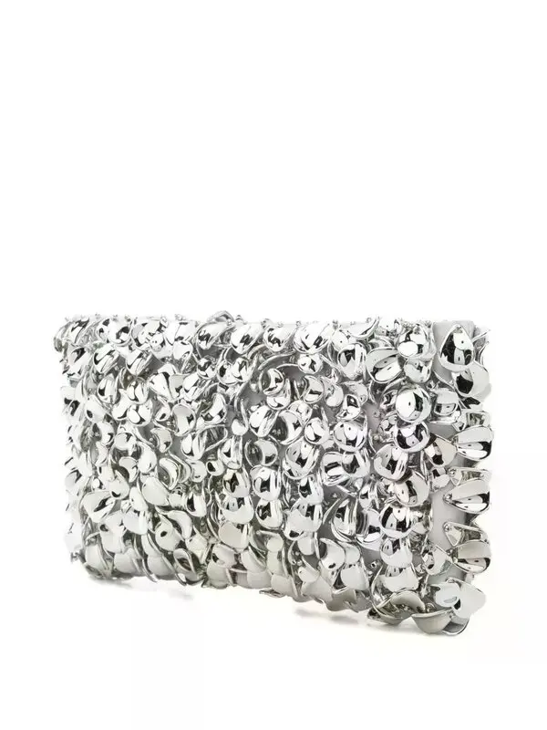 Simkhai Reese Beaded Chain-strap Clutch Bag - Silver