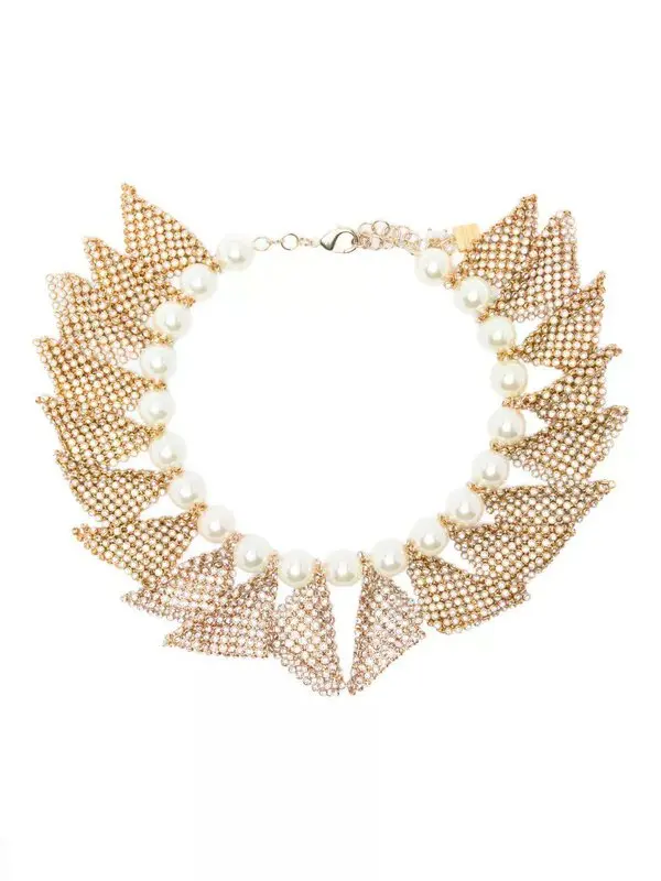 Rosantica Frizz Embellished Necklace - Gold