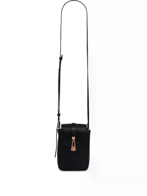 Gabriela Hearst Buckled Leather Phone Pouch - Black