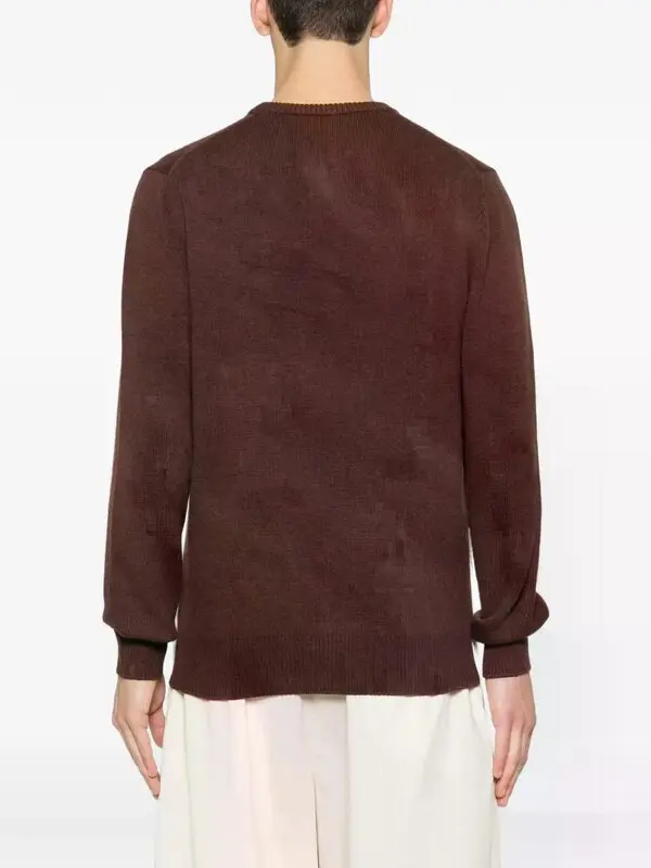 MC2 SAINT BARTH Intarsia Knit Sweater - Brown