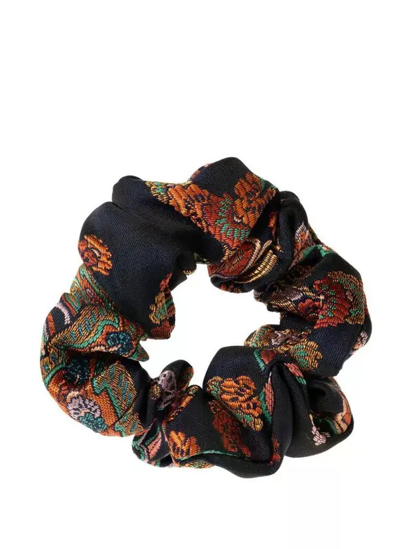 Etro Patterned Scrunchie - Black
