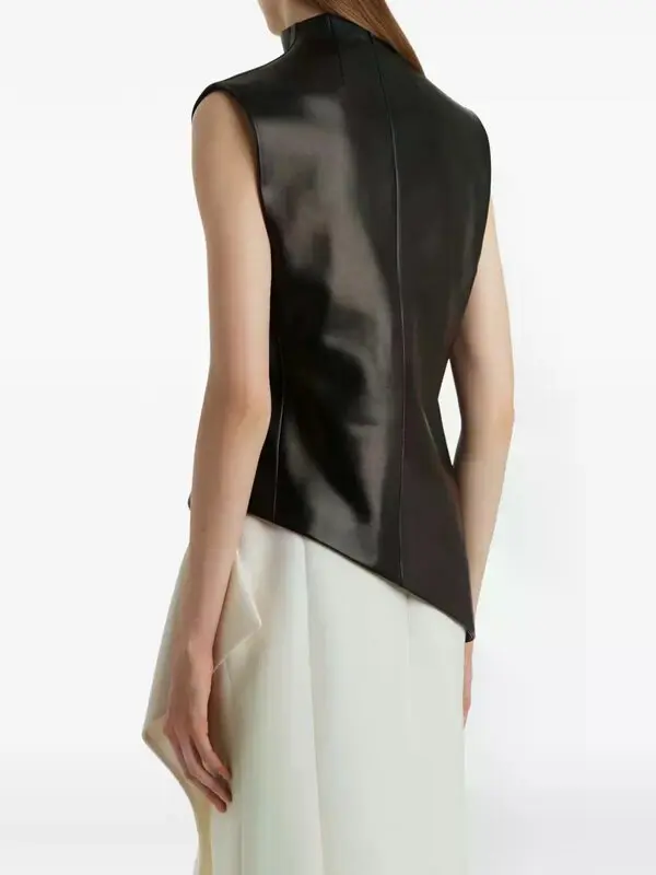 Khaite Von High-neck Asymmetric Top