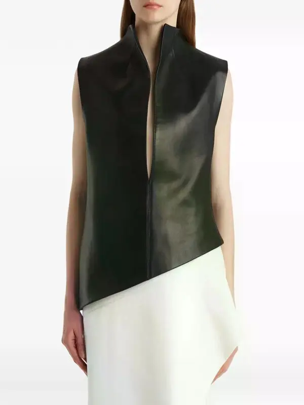 Khaite Von High-neck Asymmetric Top