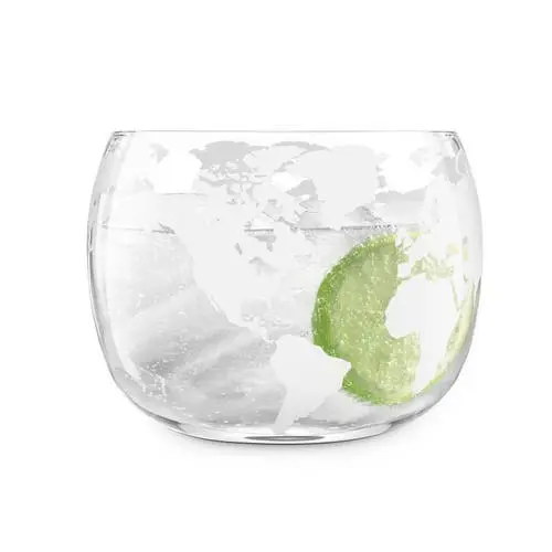 Final Touch Revolve Globe Glassset Of 2