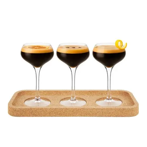 Final Touch Espresso Martini Flight Set4 Pieces4.75 Oz - Clear