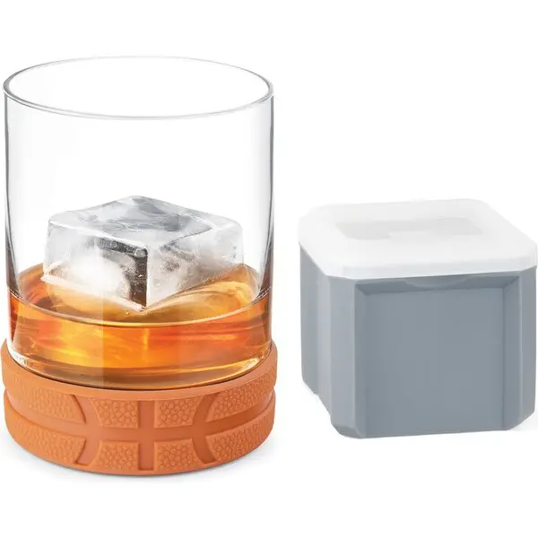 Final Touch All-star Basketball Tumbler With Ice Mould - Clear