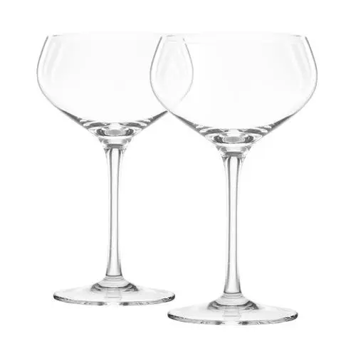 Final Touch Coupe Lead-free Crystal Glassesset Of 2
