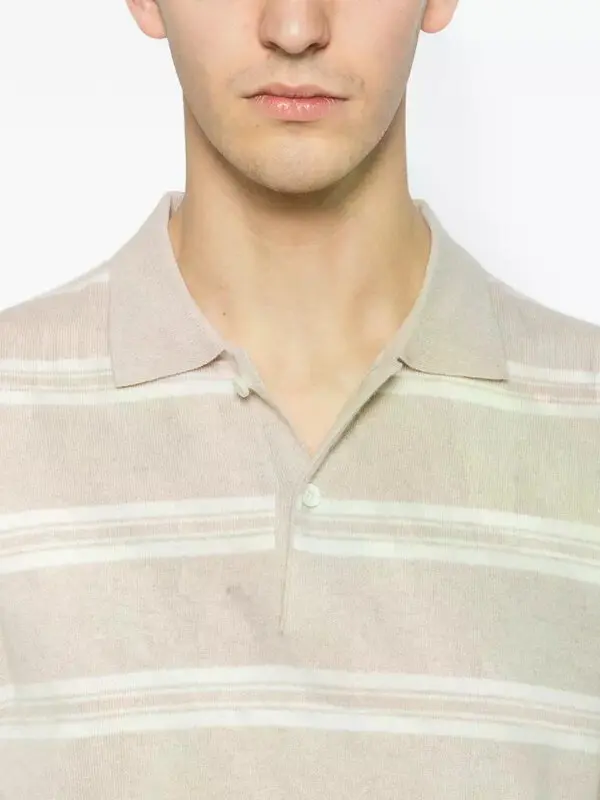 Arch4 Swansea Long-sleeve Polo Shirt - Neutrals
