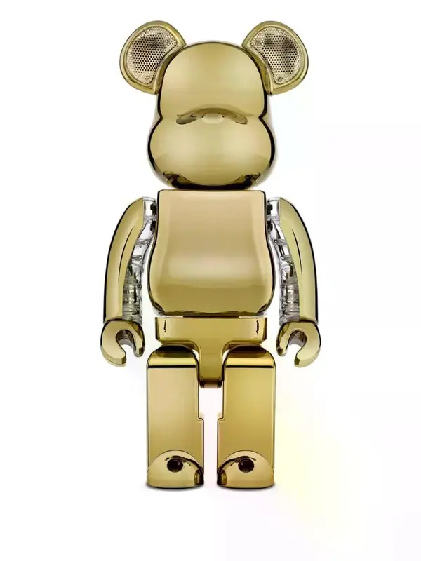 BE@RBRICK Audio Chrome Edition Metallic Ear Speaker - Gold