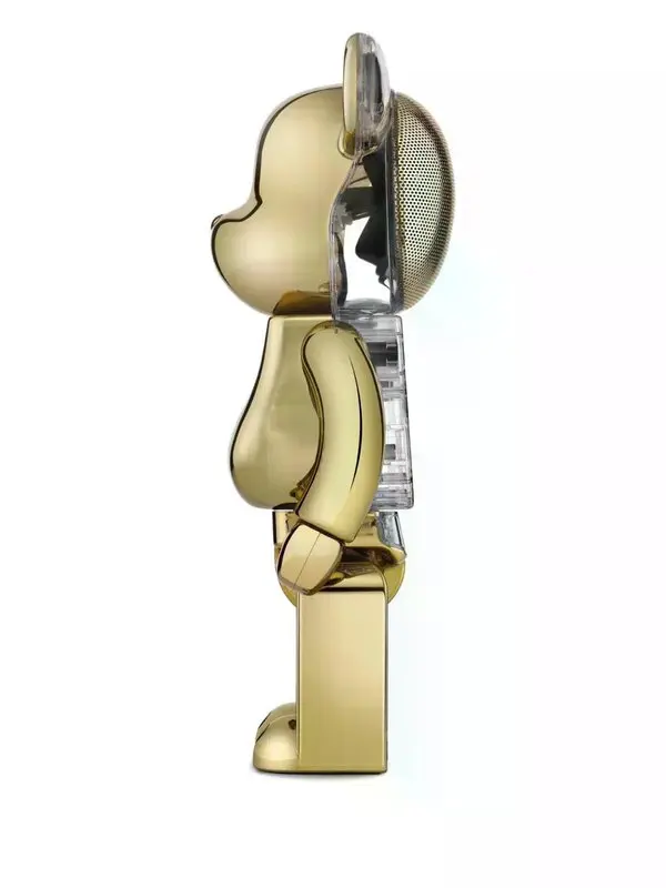 BE@RBRICK Audio Chrome Edition Metallic Ear Speaker