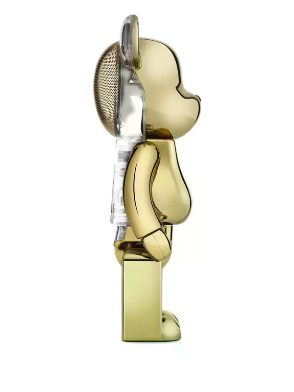BE@RBRICK Audio Chrome Edition Metallic Ear Speaker