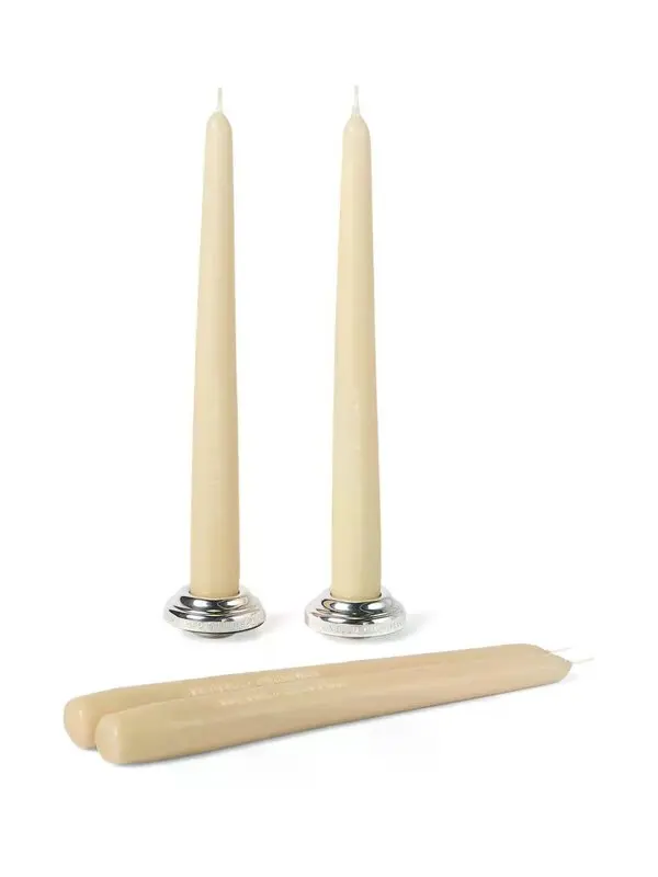 Brunello Cucinelli Logo-engraved Candlesticks - Neutrals