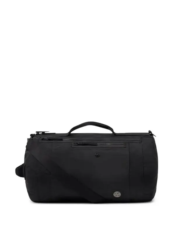 Stone Island Logo-patch Tote Bag - Black