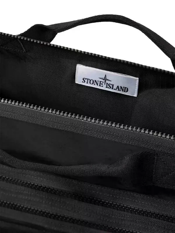 Stone Island Logo-patch Holdall Bag - Black