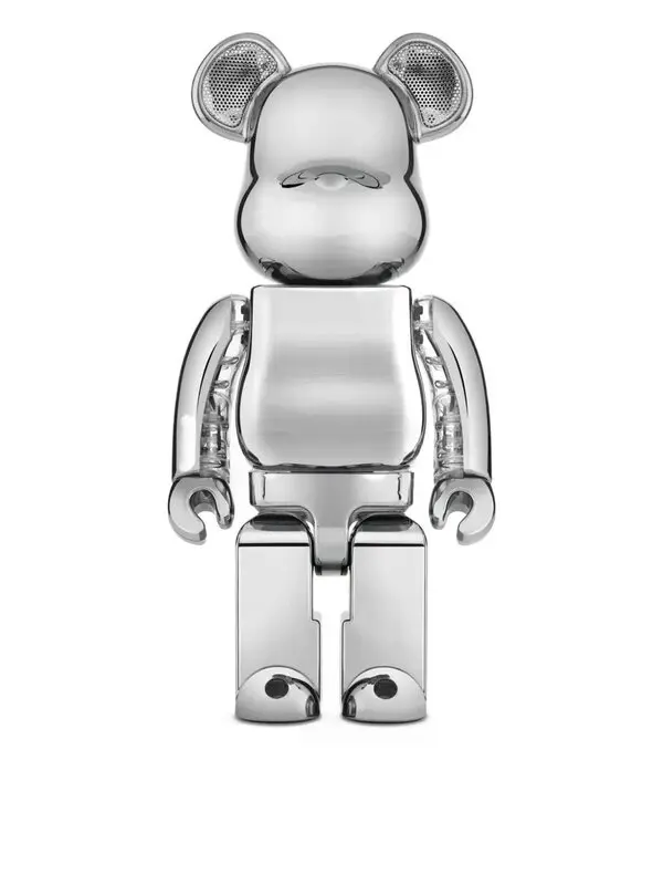 BE@RBRICK Audio Edition Chrome Music - Silver