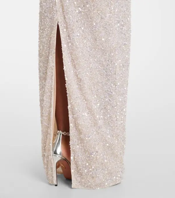 Rachel Gilbert Embellished Bustier Gown