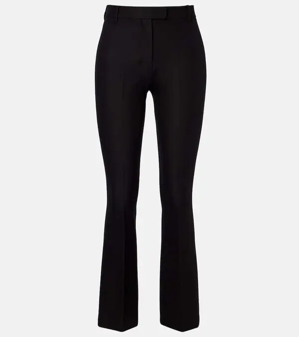 Max Mara Fatina Cropped Straight Pants - Black