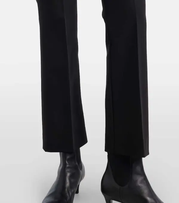 Max Mara Fatina Cropped Straight Pants - Black