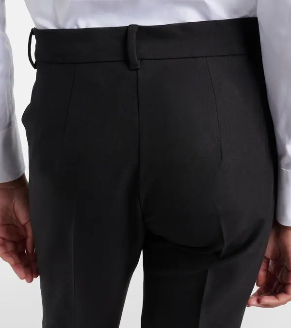 Max Mara Fatina Cropped Straight Pants - Black