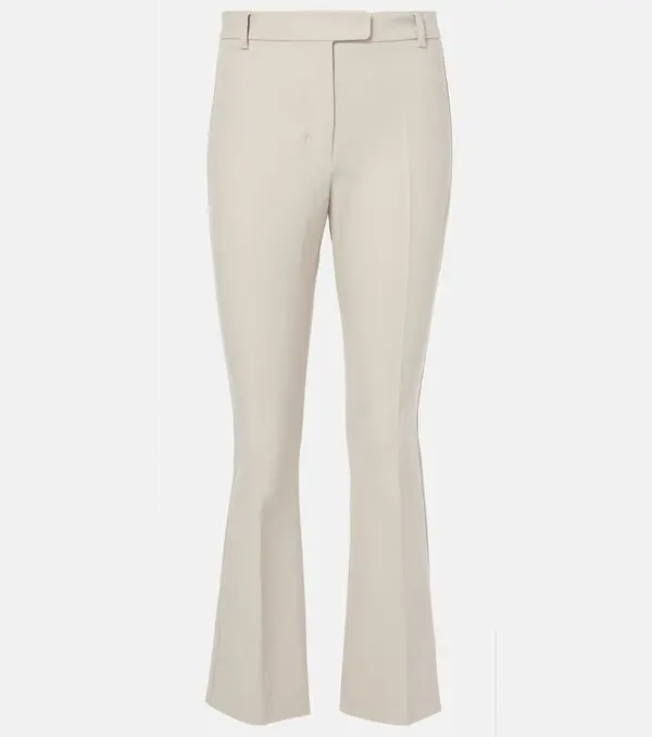 Max Mara Fatina Cropped Straight Leg Pants - Beige