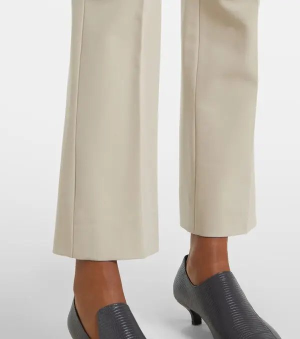 Max Mara Cropped Straight Leg Pants - Beige